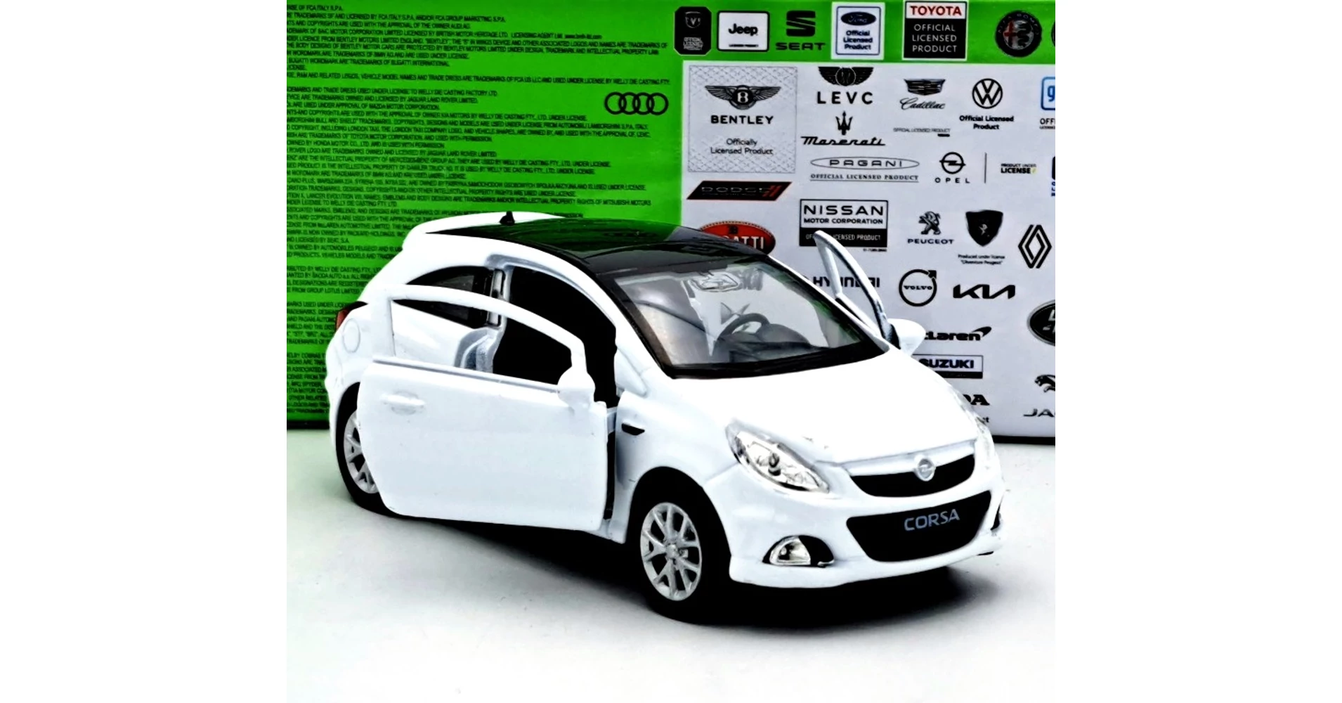 Opel Corsa OPC Welly modell autó 1:34-39 méretarányos kivitelben