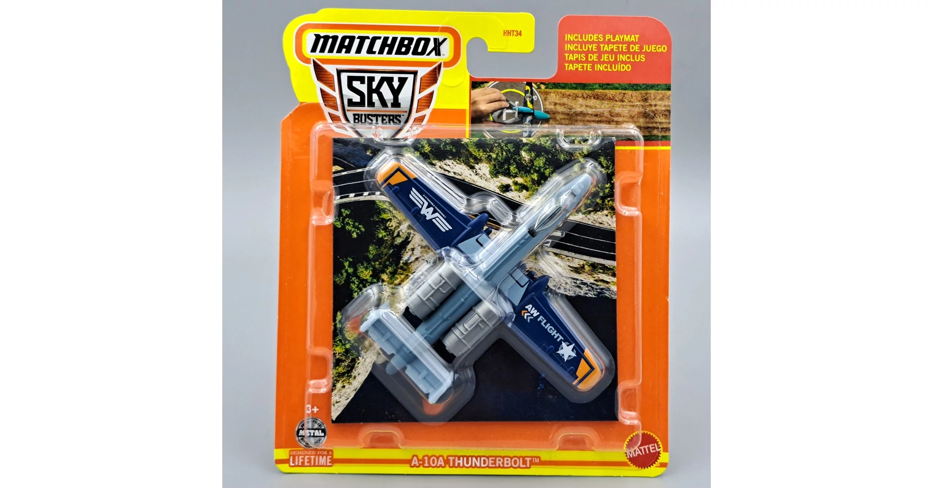 A-10A Thunderbolt Matchbox fém modell méretben