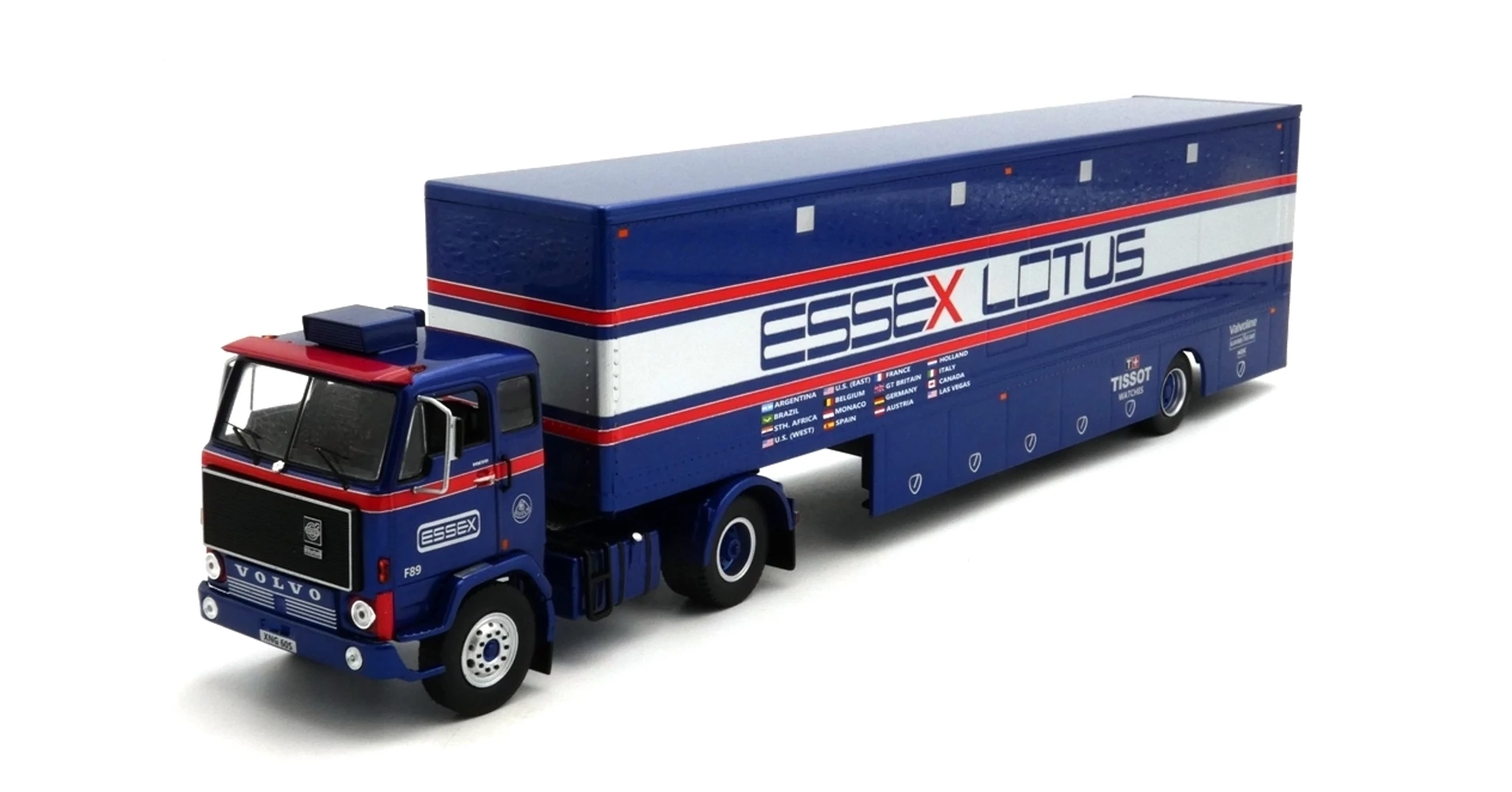 Volvo F89 fém modell autó méretarányos kivitelben.