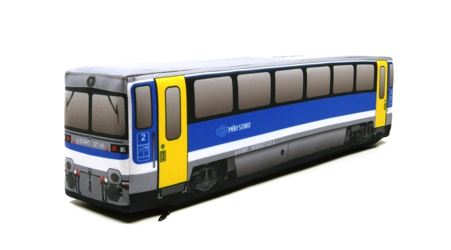 A Bzmot motorvonat 35 cm-es plüss változata